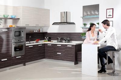 China Durability Kitchen Wardrobe Cabinet Uniformed Finish Heat Resistant for sale