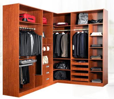 China 18mm MFC Wooden Wardrobe Closet Simple Modern Style Customized Size for sale