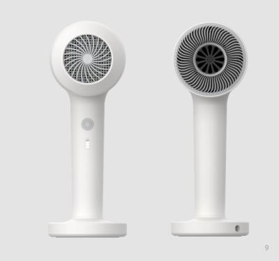 Cina Alti fon ricaricabili dello scarico dell'aria della maniglia diritta 600W con la base di carico in vendita