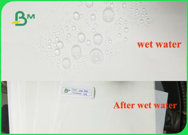 Eco friendly Waterproof 120g -240g Stone Paper For Food Packing