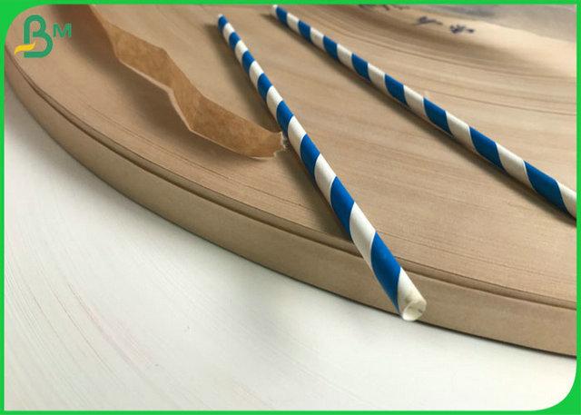 60gsm 120gsm Colorful Food Grade Paper Roll / Compostable Straw Paper With Biodegradable