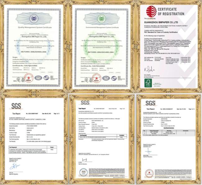 Wieght 300gsm & 400gsm Good Tear Resistance Cardboard Paper For Food Packaging Boxes