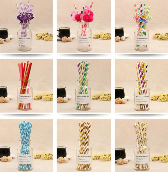 Water Resistant Color Printed Straw Paper with Roll width 15mm to 600mm 