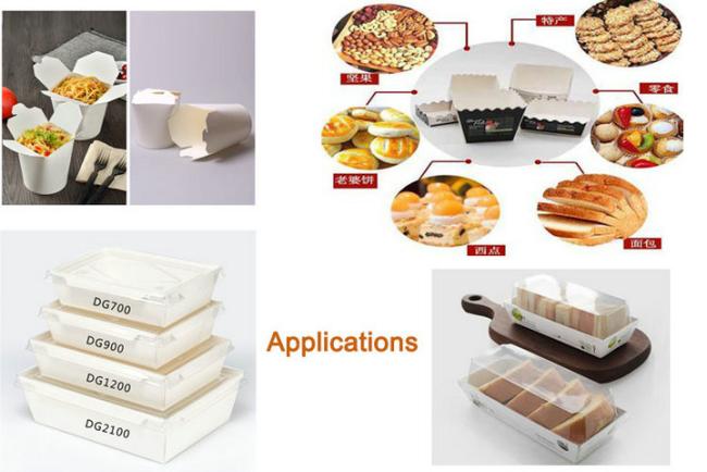 300g +10g PE Coating Lunch Box Paper For Food Take Away Eco friendly FDA Passed