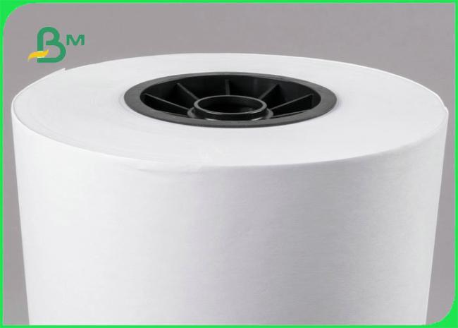 20LB 75GSM White Inkjet Bond Paper Rolls With 2 inch Cores For HP Printers