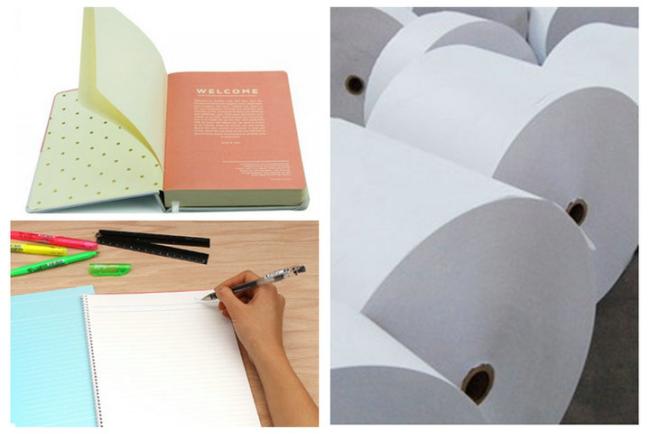 White Uncoated Woodfree Offset Printing Paper Grade A For Excercise Book