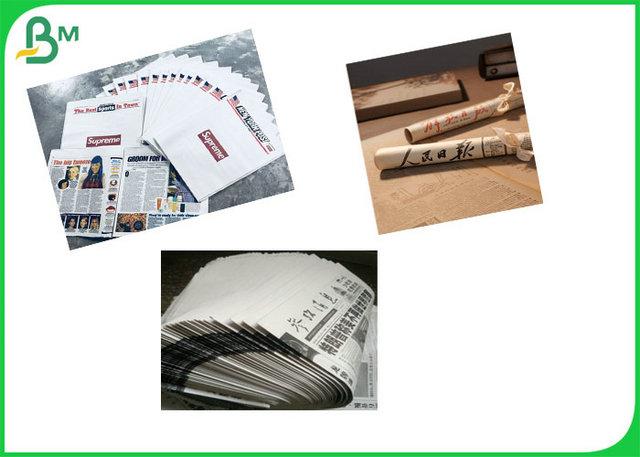 FSC Certification 63*92cm 48.8Gr Journal Paper Sheet For Offset Printing 