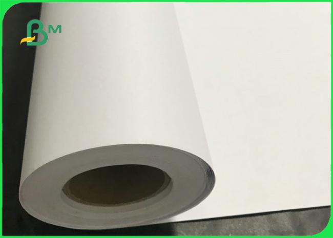 45gsm 60gsm 70gsm 62inch 65inch White CAD Plotter Paper Roll For Garment