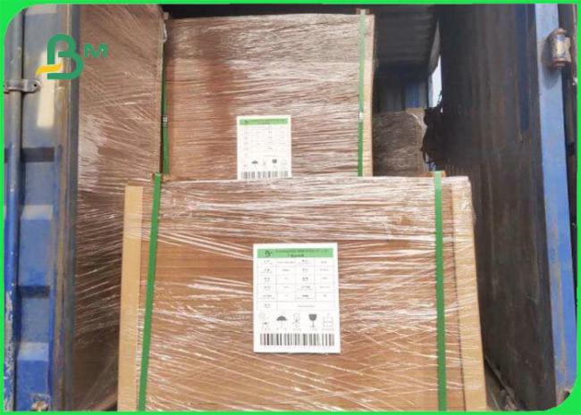 250gsm 300gsm 350gsm 70 * 100cm Brown Kraft Board In Sheet For Packaging