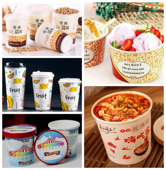 Biodegradable PE / PLA Coated White Paper For Ice Cream Cups Eco - friendly