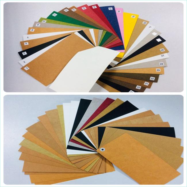 Recyclable and Reused Blue Yellow Pink Fabric Paper Waterproof For DIY Wallets