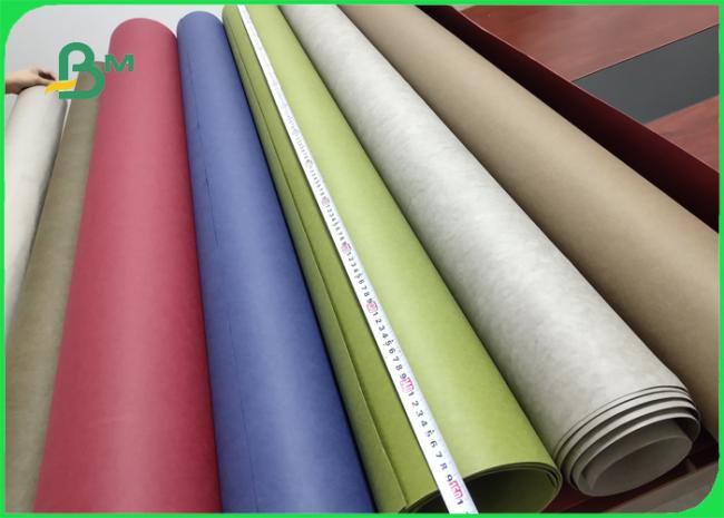 Recyclable and Reused Blue Yellow Pink Fabric Paper Waterproof For DIY Wallets