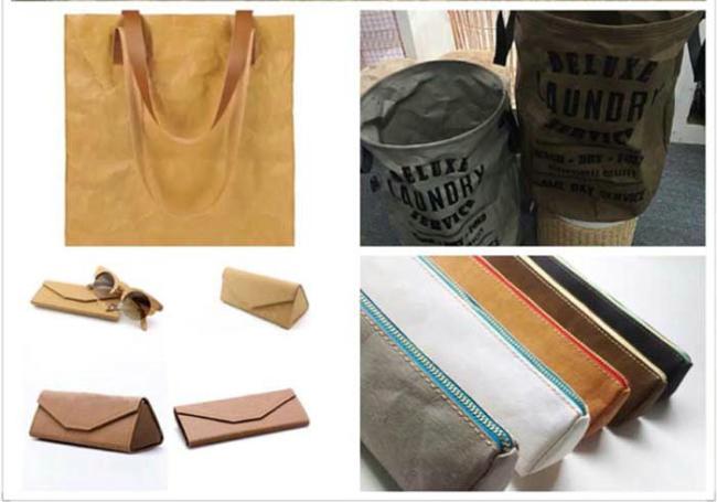 Metallic Gold colorful 150cm Width Pleated Washable Kraft Paper Roll For Handbag