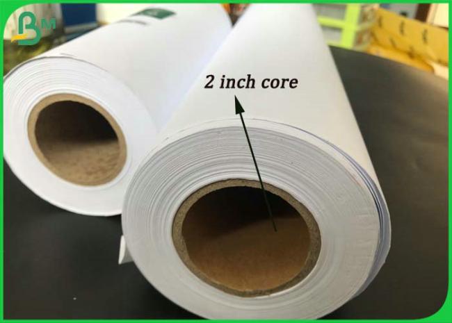 75gr 80gr Inkjet 36inch 24inch White Cad Bond Paper For CAD Plotter Printers