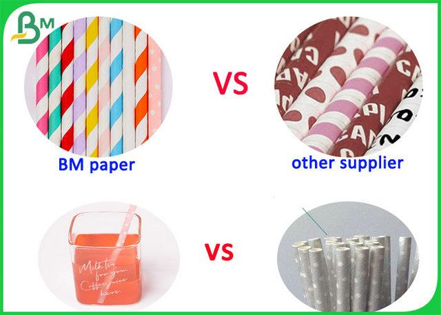 rotolo della carta di paglia della carta del commestibile di 60g 120g con la dimensione Slitted