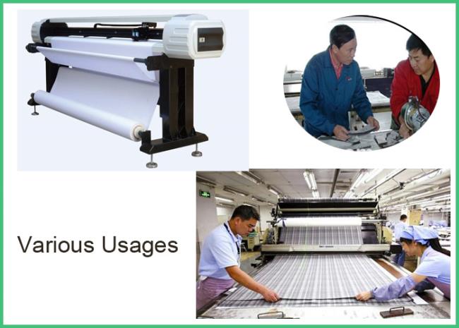 60g 70g Uncoated Plotter Paper For Wide Format Inkjet Printers 60inch 73inch
