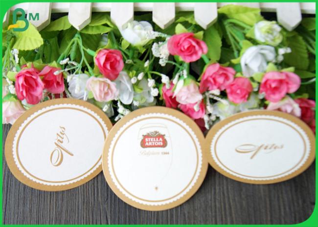 FSC Certification Uncoated Moisture Absorbing Paper For Beverage Coaster