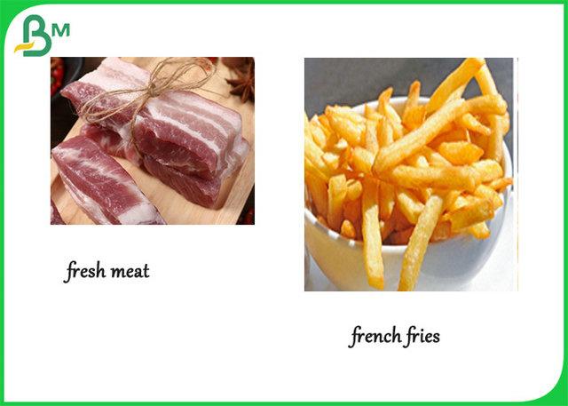 Food Grade Coated One Side PE White MG Paper Roll 30gr 40gr For Fresh Meat Wrapping 