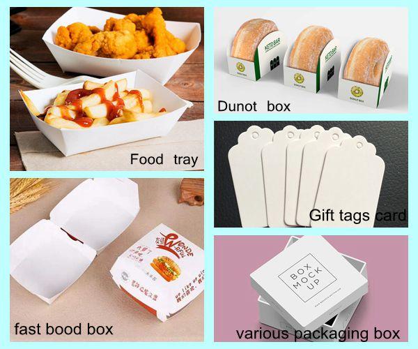 Leak - Proof 235gsm Folding Takeaway Box Paper 1 Side Coated White Board