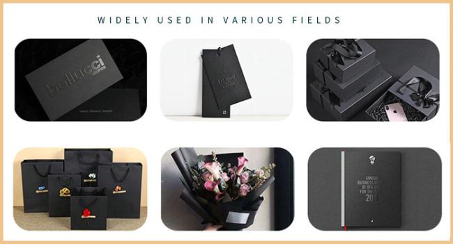 80gsm 110gsm Black Cardboard For Garment Tags 70 x 100cm High Stiffness