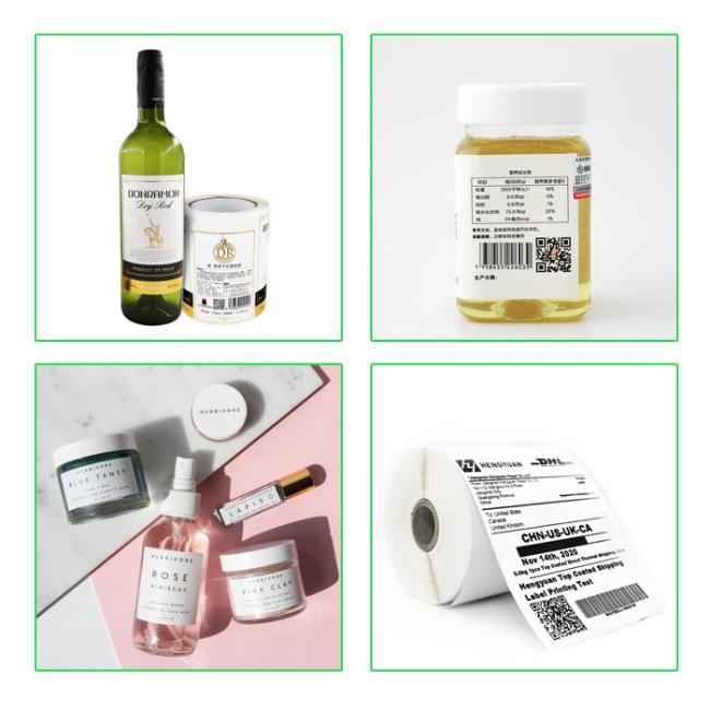 Water Proof Good Stiffness Semi Gloss Paper Rolls For Making Degradable Sticker Labels