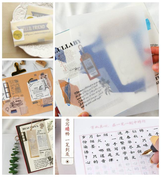  FSC 53gsm Translucent White Tracing Paper For Book Insert A4 A5 Size