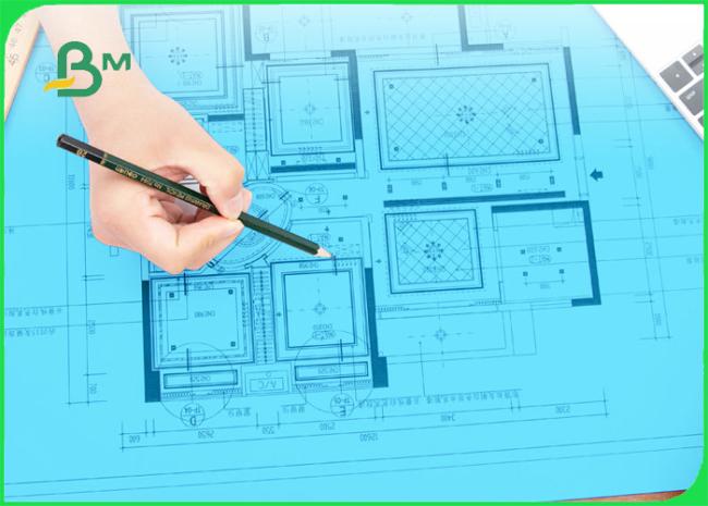 80gsm Blueprint Drawing Paper For Engineering Good Printability A0 A1