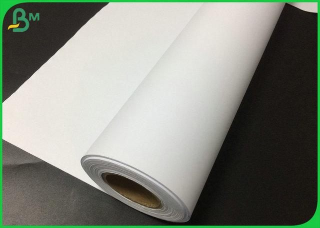 80G White Engineering Paper Rolls 150 Feet Length For Printing