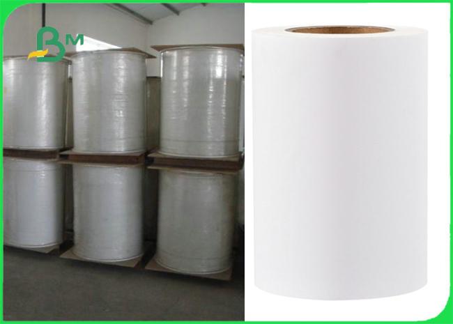 Glossy Self Adhesive Synthetic Paper For Banners Fast - drying Ink 120um 200um