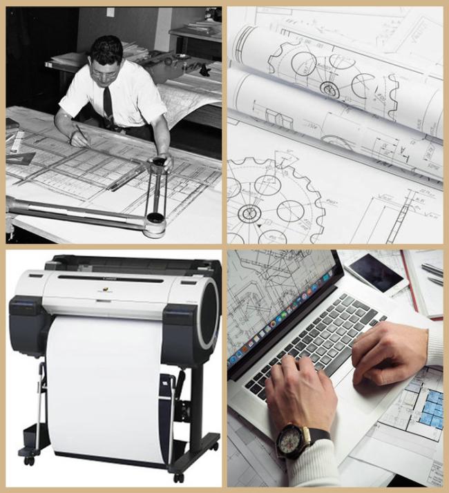 20Lb Architectural Drafting Paper For Inkjet Printers 24" x 150ft Sharp Image