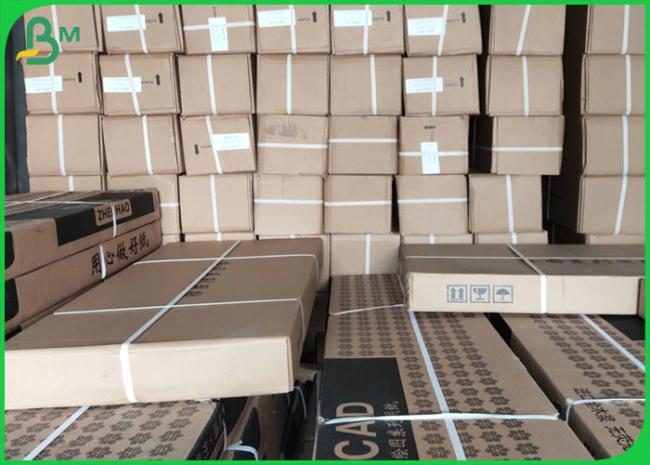 2 Rolls 54'' Wide Format 3'' Core 20lb White Bond Paper For CAD Printing 