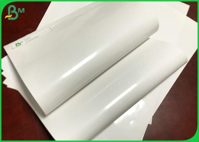 90GSM Thick C1S Mirror Cast Coated White Paper Rolls For Labels Material 