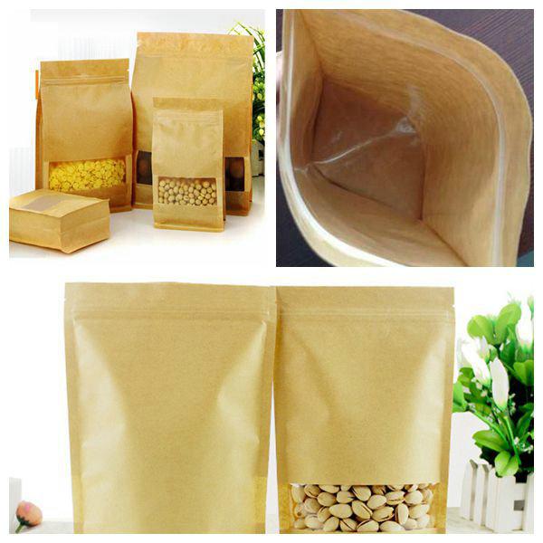 Waterproof 150gsm Brown Kraft Paper With PE Coated For Nuts Bag