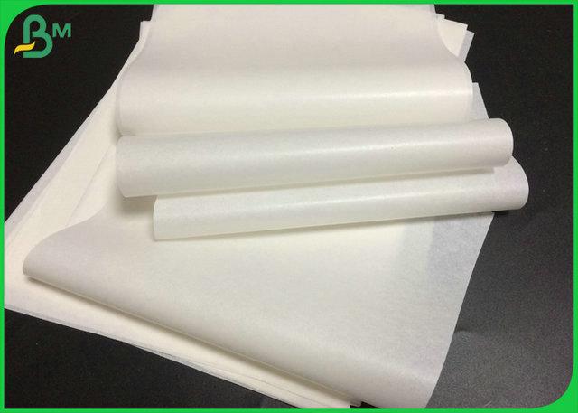 30gr 40gr 50gr White Color MG Natural Paper Roll For Hamburger Package 