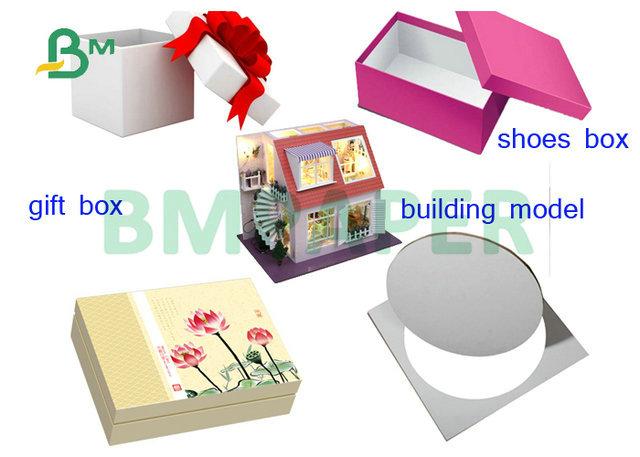 1200gram 1500gram Laminated Duplex board White Back For Architecture Model