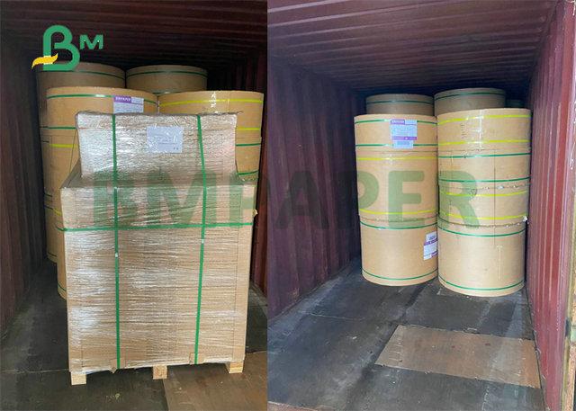 100% Food Grade 325gr 365gr Coated Kraft Paper Roll For Food Package Box Printed 