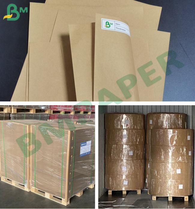 Jumbo Rolls Brown Kraft 60gsm To 120gsm Unbleached Interleave Paper For Envelope