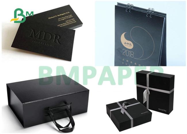 14PT 16PT 18PT Uncoated Black Cover 24'' x 36'' In Sheet For Folding Boxes