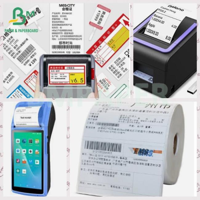 Cash Register Paper 80mm Thermal POS Paper Rolls For Supermarket