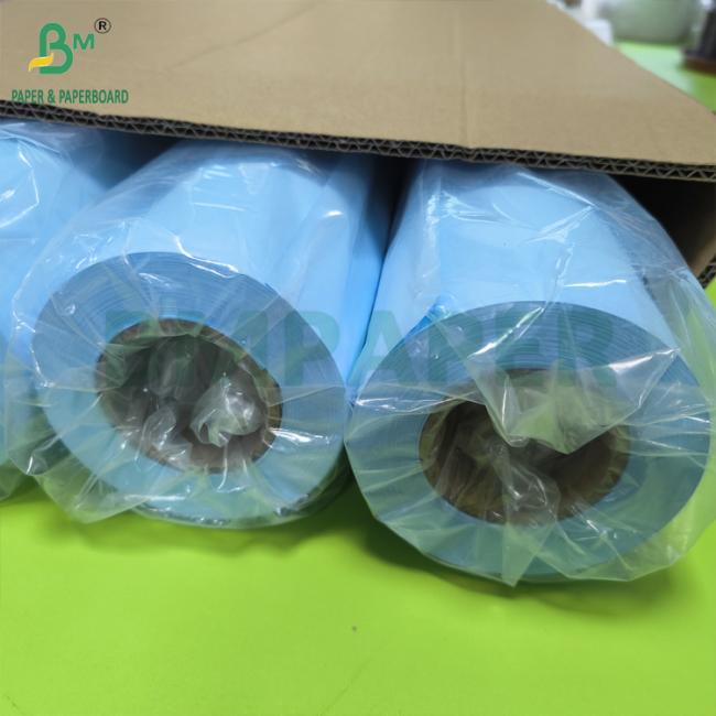Uncoated Ink Jet Single Sided Blue Colored Plotter Paper for CAD Drawings