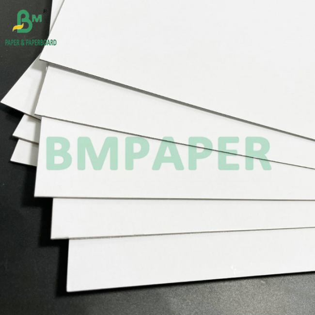 Good Stiffness 1mm 2mm Laminated Cardboard With Both Sided White Middle Grey