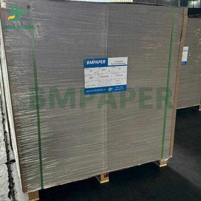 Good Stiffness 1mm 2mm Laminated Cardboard With Both Sided White Middle Grey