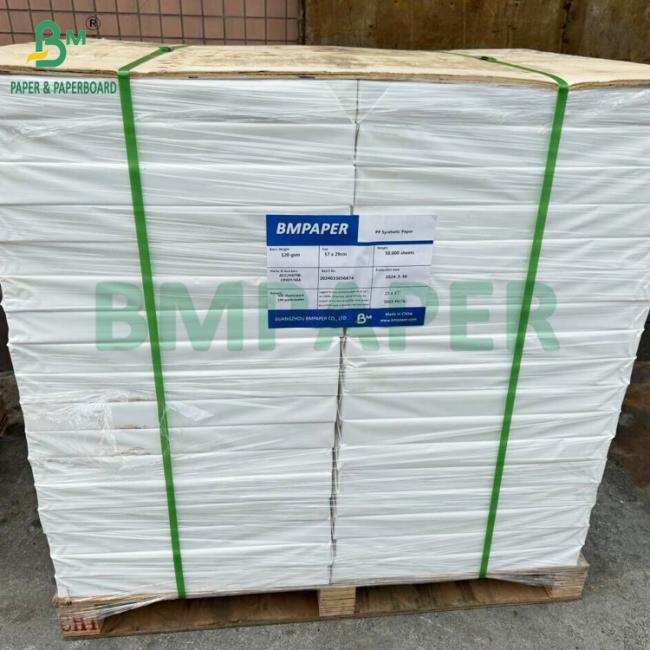 200 microns PP Synthetic Paper For Poster Displays 52 x 48cm UV Ink Offset Printing