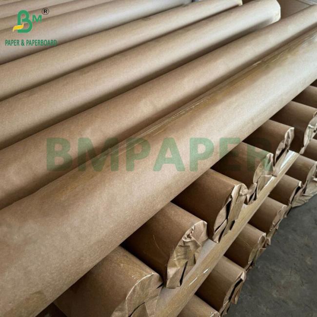 70gsm Car Paint Pre Taped Kraft Paper Spray Covering Protective Masking 126 cm