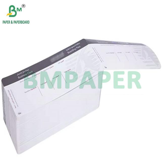 175g 18.8cm x 8.3cm Thermal Blank Boarding Pass Customized Cheap Flights Tickets 