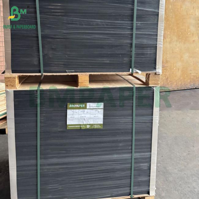 400gsm 450gsm Black Cardboard Sheets For Perfume Box 89 x 119cm Good Folding