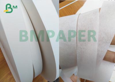 China Toothpick Wrapping Food Grade Paper Roll 24GSM * 26.5mm Width White Color for sale
