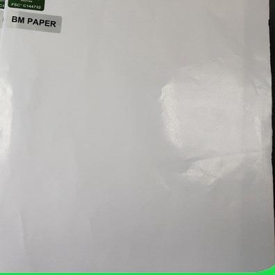 China 50gsm Natural Color PE Coated Kraft Paper / Cup Paper Single Side Coated In Rolls for sale