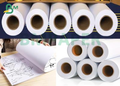 China Papel bond de ingeniería de 30" X 500 pies 2 rollos por caja Papel bond blanco opaco de 20 lb en venta