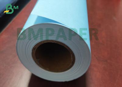 China Solo modelo de papel echado a un lado del rollo del papel de la ingeniería del rollo del color azul en venta